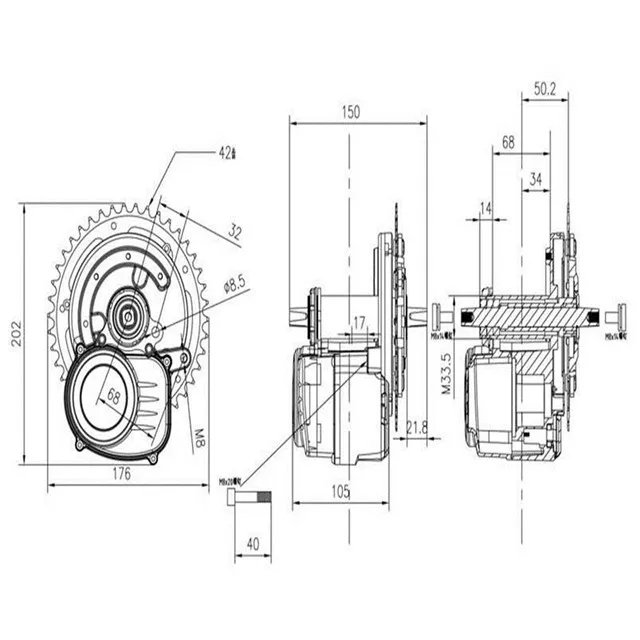 Wholesale high quality 350w wheel hub motor torque sensor mid ...
