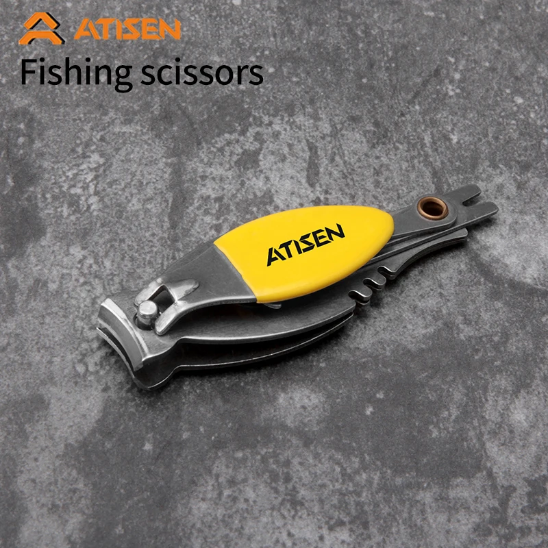 Рыболовные ножницы ATISEN из нержавеющей стали | AliExpress