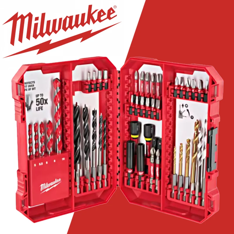 Milwaukee 48-32-5148 SHOCKWAVE Набор ударных сверл и приводных бит 46 ...