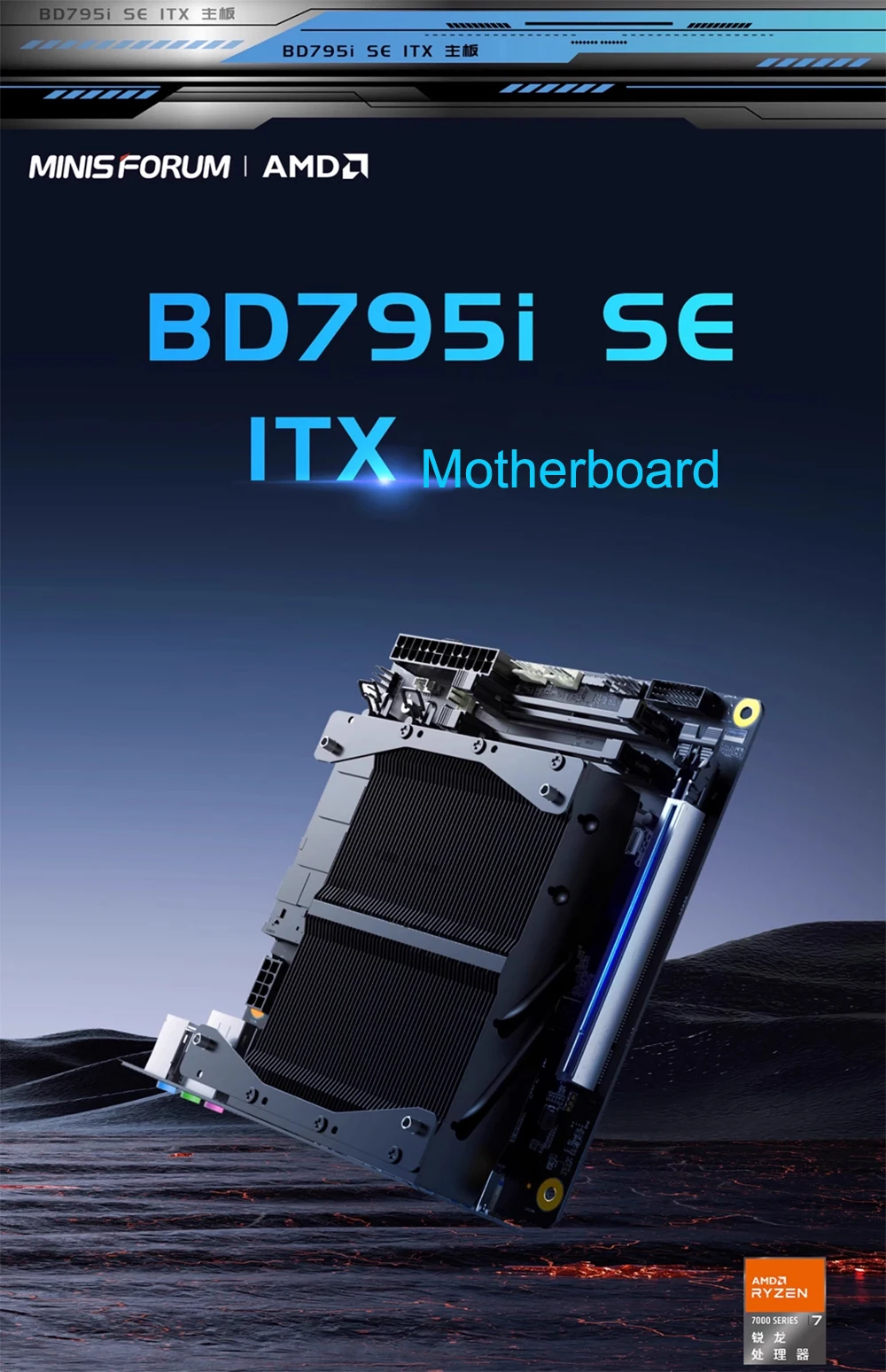 Minisforum BD790i/BD795i SE R9-7945HX Мини-ПК комплект | AliExpress