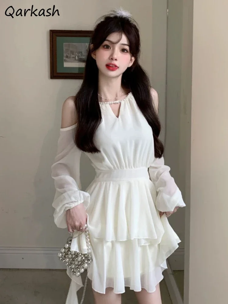 Женские платья Qarkash из полиэстера и хлопка | AliExpress