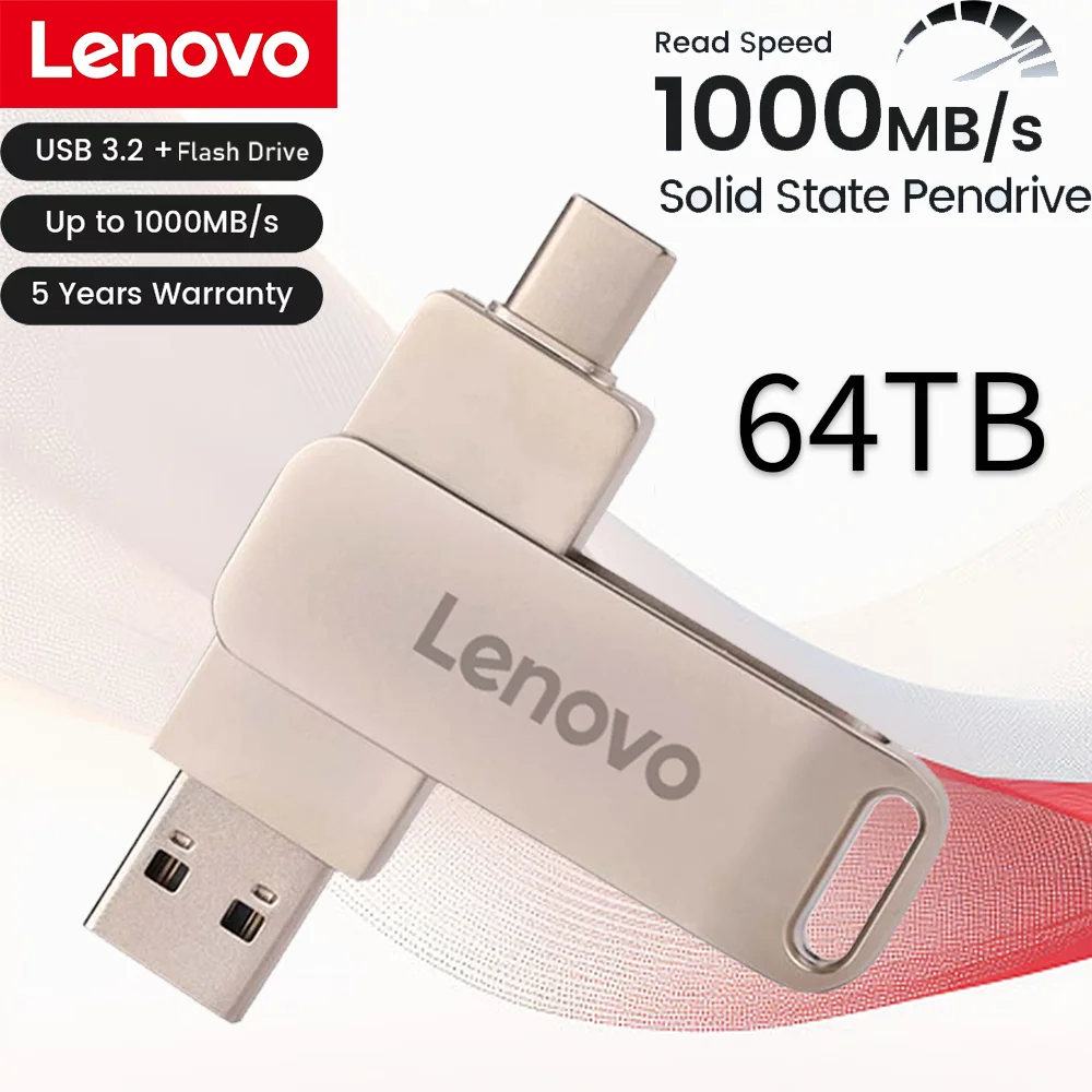 Lenovo 64TB USB 3.2 Flash Drive | AliExpress