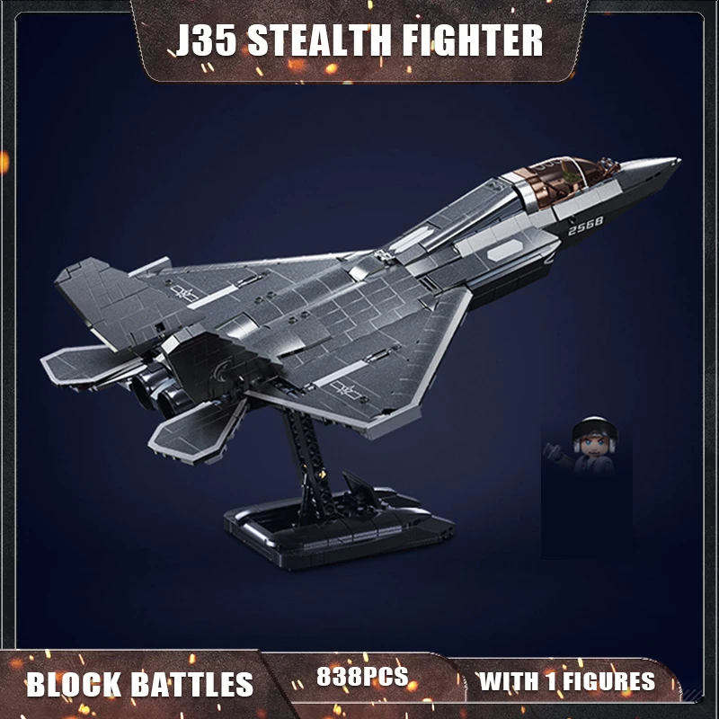 Sluban M38-B1186 J-35 WW2 Fighter Jet Model Kit Набор Военных ...