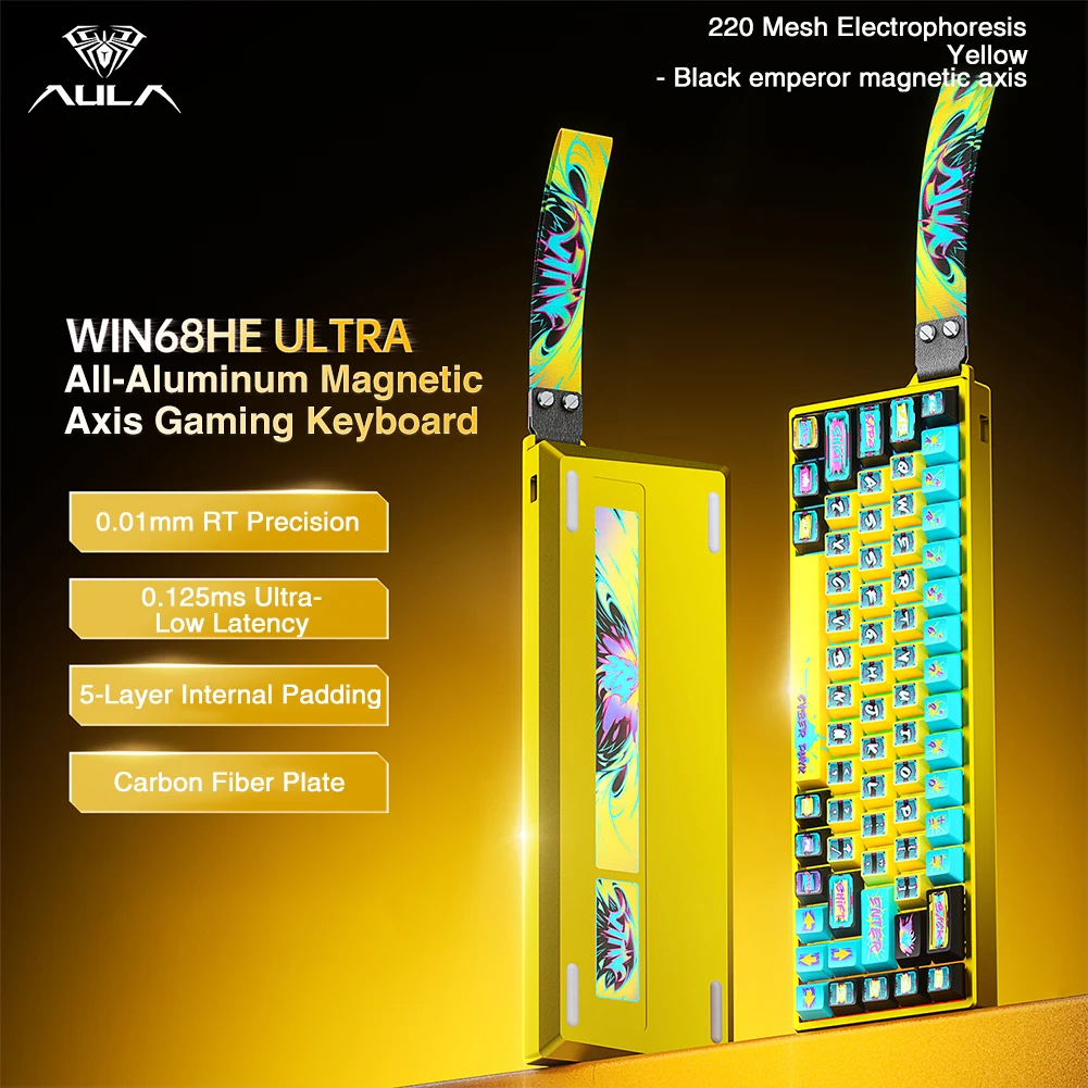 AULA WIN68HE Ultra механическая клавиатура 68 клавиш | AliExpress