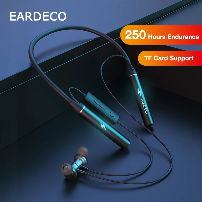Наушники EARDECO Беспроводные с микрофоном, 250 часов работы, Bluetooth ...
