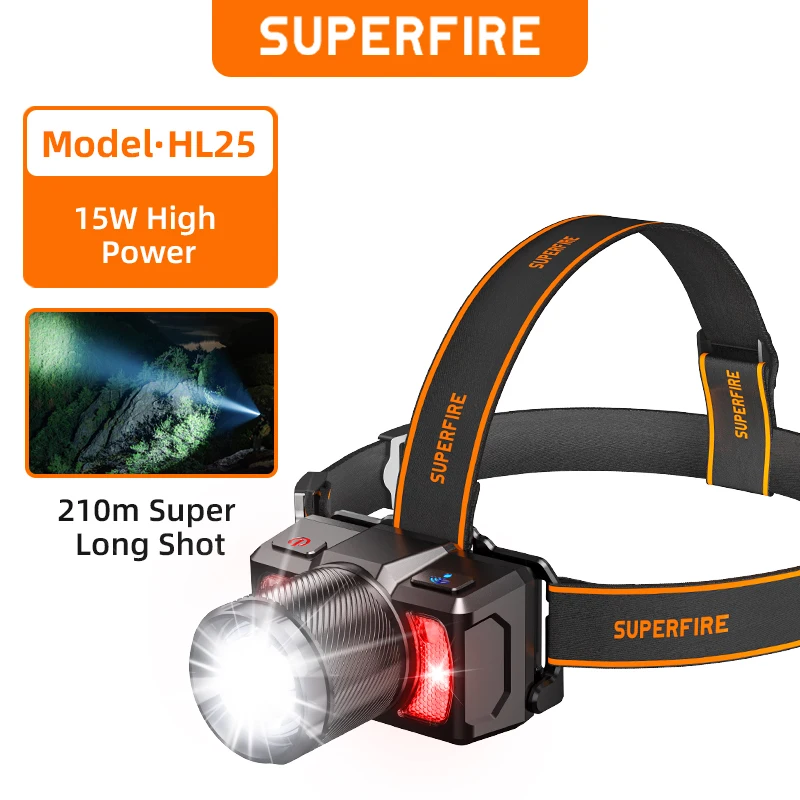 SUPERFIRE HL25 Портативный налобный фонарь | AliExpress