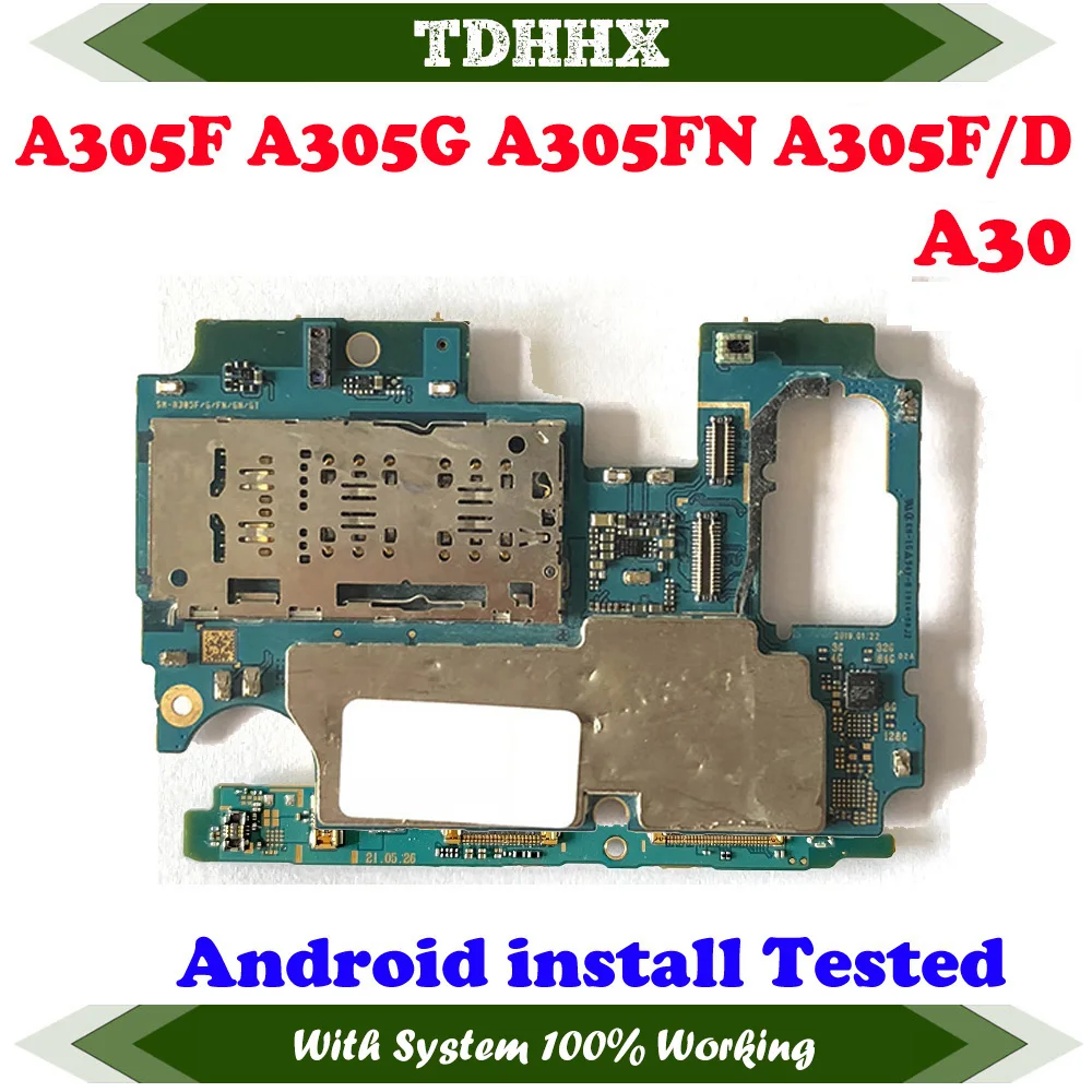 Оригинальная разблокированная материнская плата A30 A305F A305F/D A305G ...