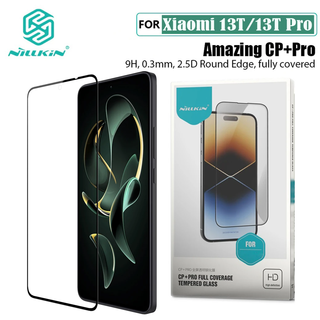 Закаленное стекло Nillkin для Xiaomi 13T Pro CP + PRO, Взрывобезопасное ультратонкое защитное ...