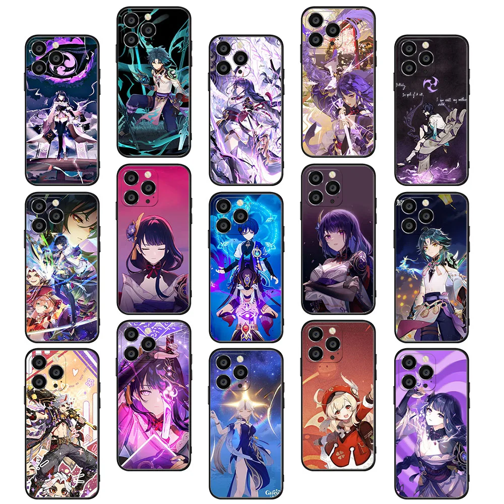 BY-36 Genshin Soft Case For Samsung J2 J4 Core J5 J6 J7 J8 S7 S8 Edge A7 A8 A9 Prime Pro Plus ...