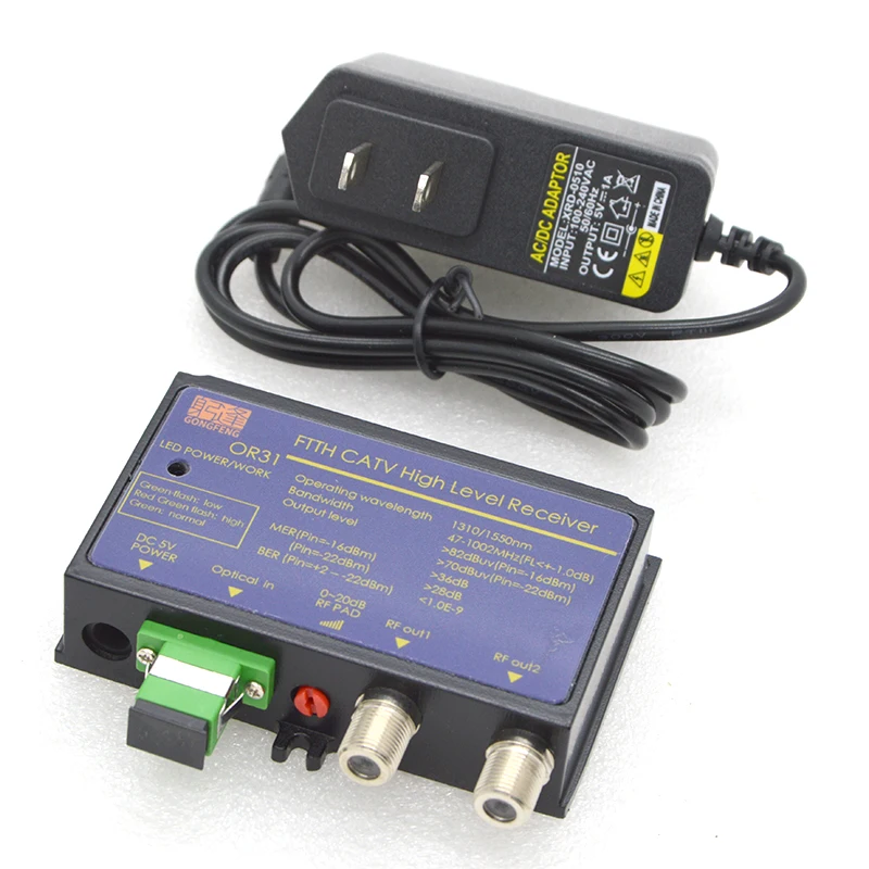 FTTH CATV мини-узел оптический приемник WDM преобразователь Triplexer 2 ...