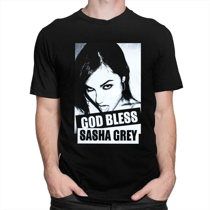 Футболка с забавным принтом God bless Sasha, винтажная Модная ...