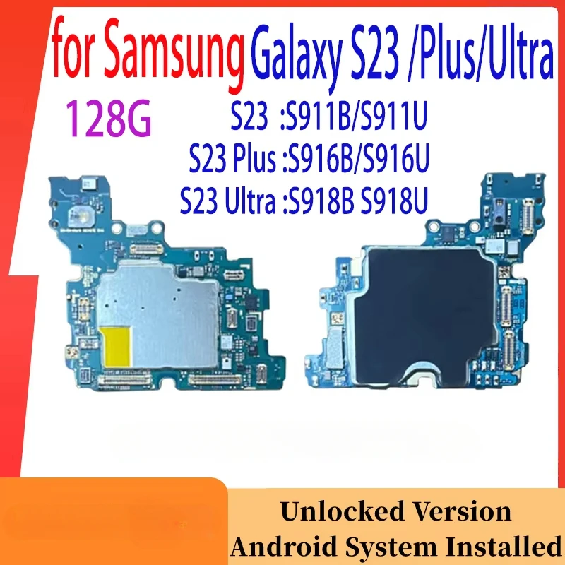 100% разблокированная материнская плата для Samsung Galaxy S23 S911U S911B S23 Ultra S918U S918B ...