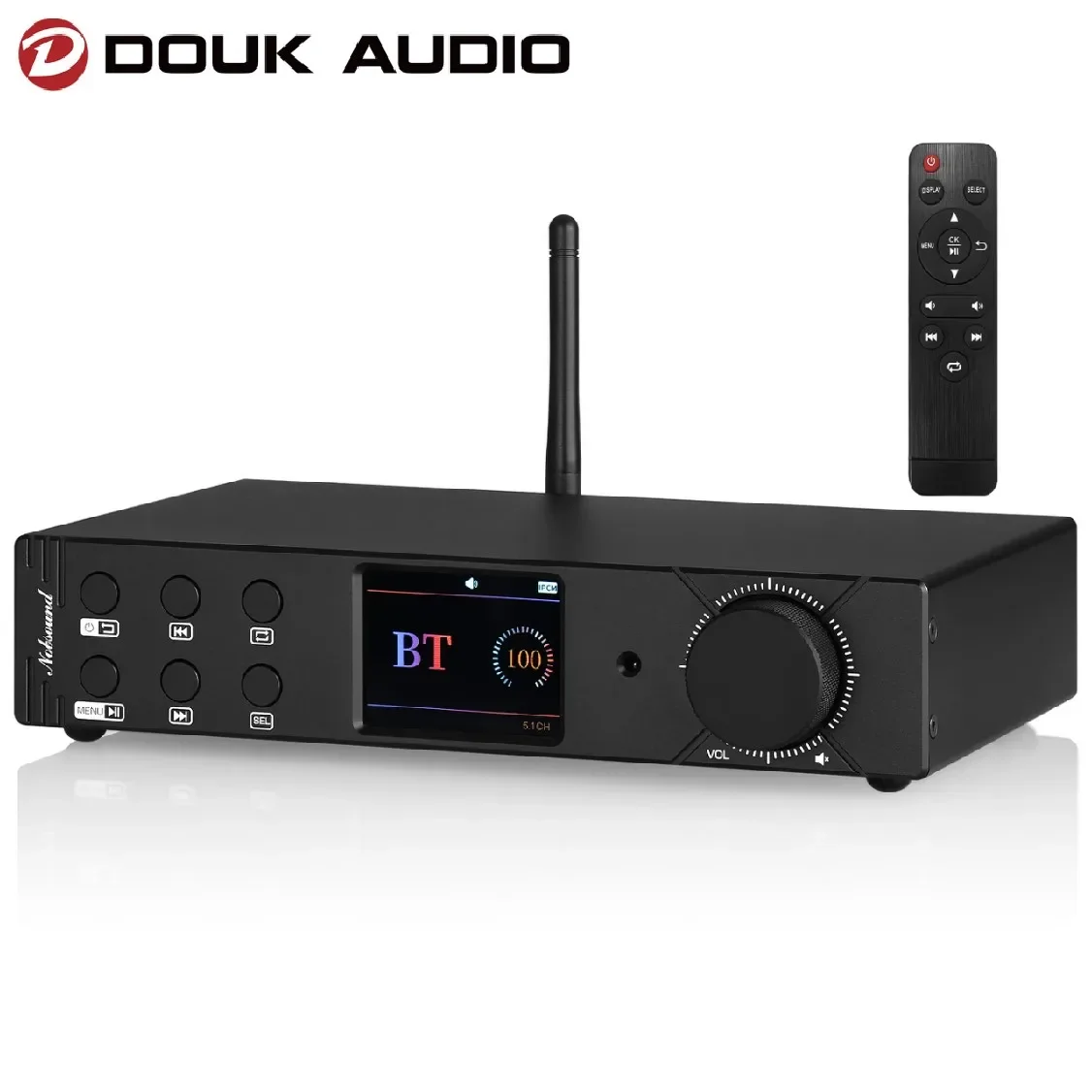 Усилитель звука Douk M5.1PRO, Hi-Fi, 5,1 каналов, Bluetooth, стерео ...