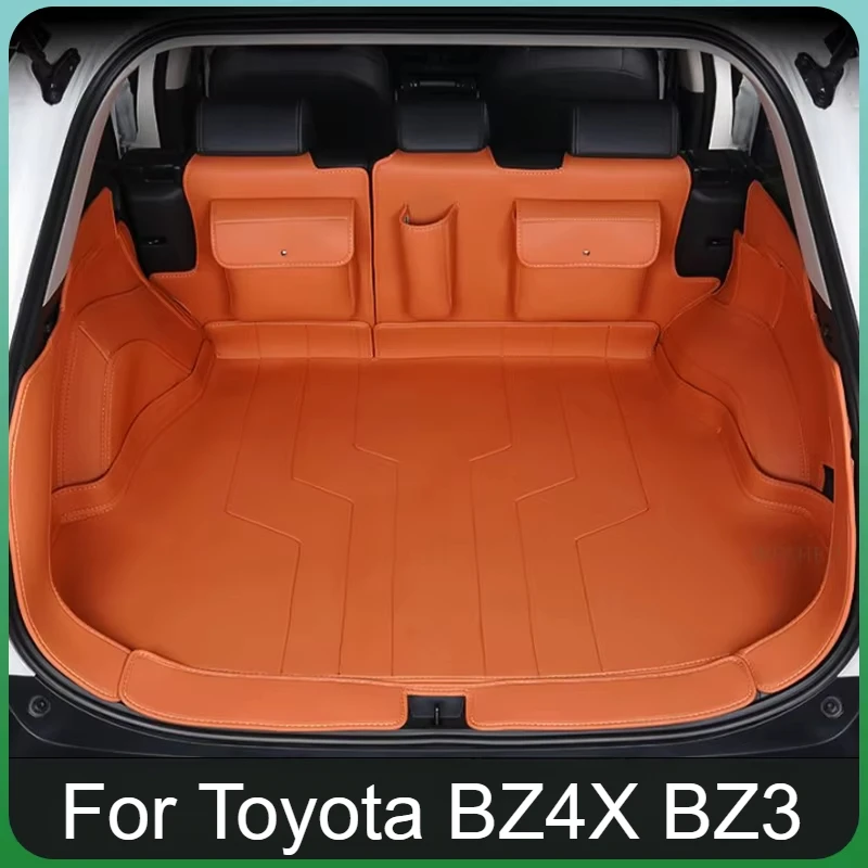 Для Toyota BZ4X BZ3 2024 23 22, автомобильные аксессуары, кожаный коврик для багажника ...