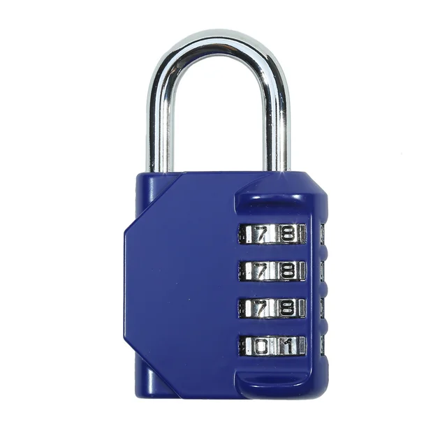 Resettable 4 Dial Digits Code Number Password Combination Padlock ...