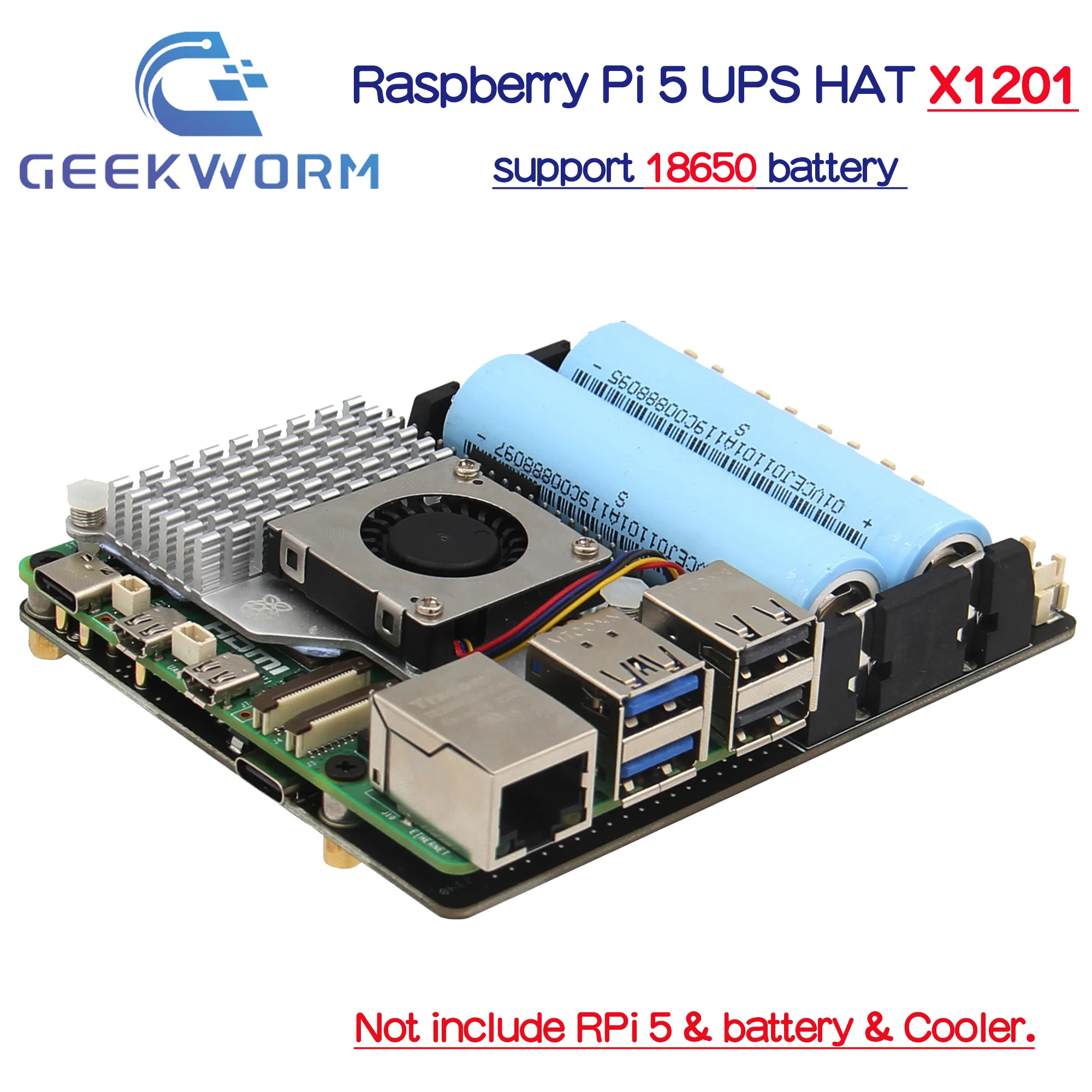 Geekworm X1201 UPS для Raspberry Pi 5 | AliExpress