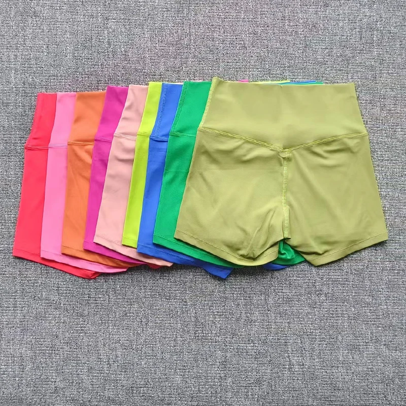 Женские спортивные шорты с высокой талией | AliExpress