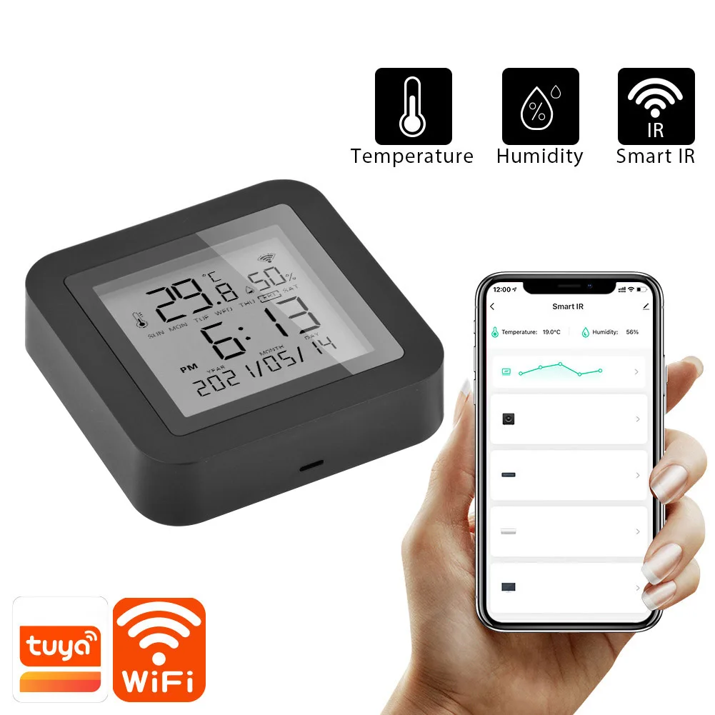 Умный Wi-Fi гигрометр термометр цифровой комнатный термометр гигрометр ...