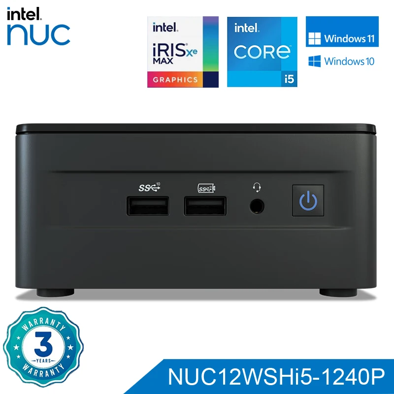 Процессор Intel NUC NUC12WSHi5 i5-1240P Core, процессор Iris Xe ...