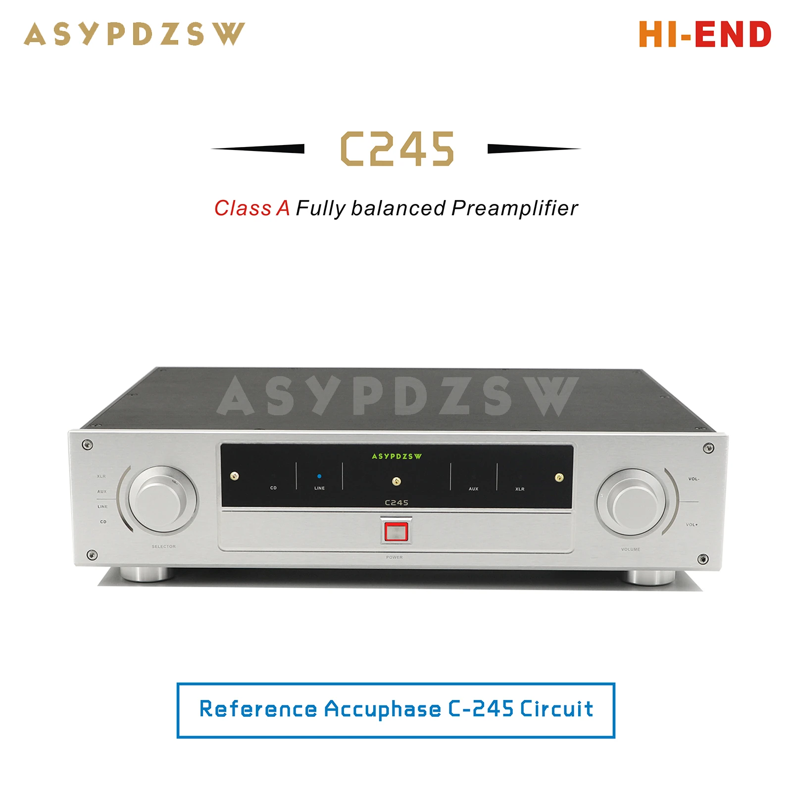 HI-END C245 Полностью сбалансированный предусилитель класса A Опорная ...