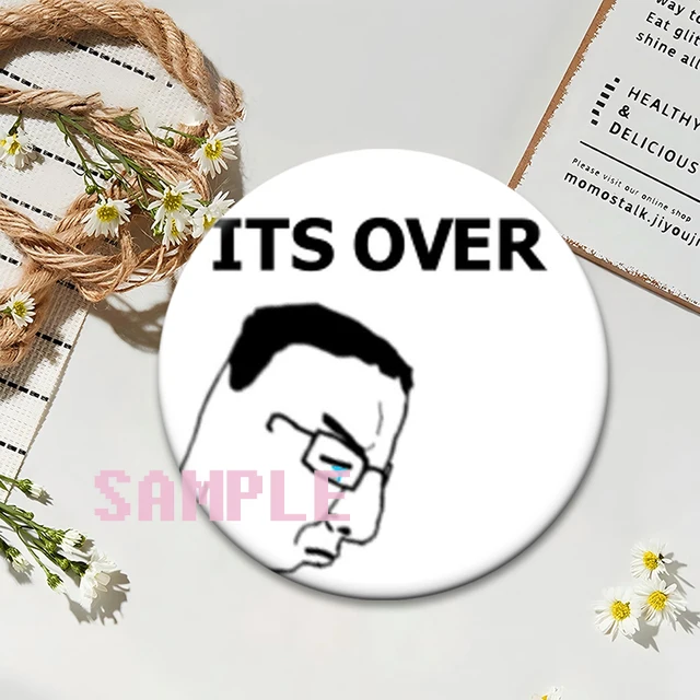 Круглые значки Wojak Soyjak It's Over | AliExpress