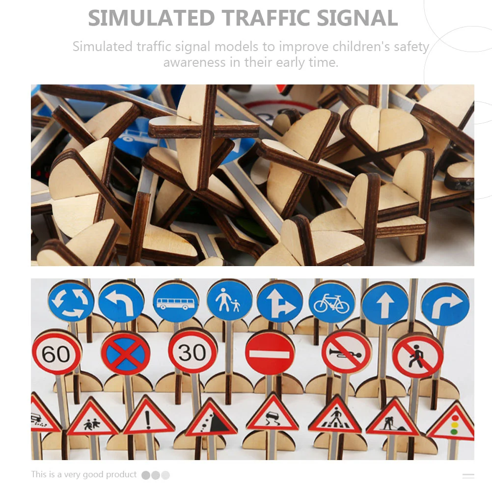 Traffic Sign Toy Cognitive Toys Street Road Signs Early Learning Games ...