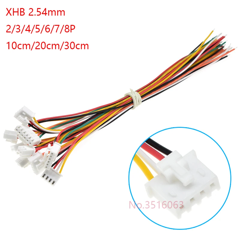 ALINSIN XH2.54 одноштекерный соединитель кабеля 26AWG 2.54 мм 10/20/30 см | AliExpress