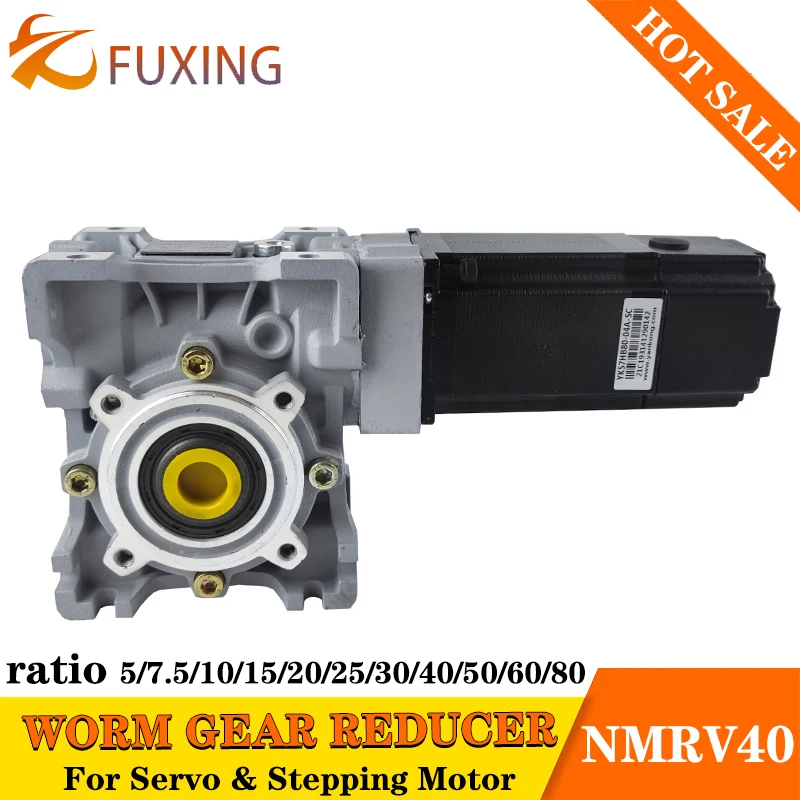 NMRV040 Высокоточный червячный редуктор для шагового двигателя Nema34 ...