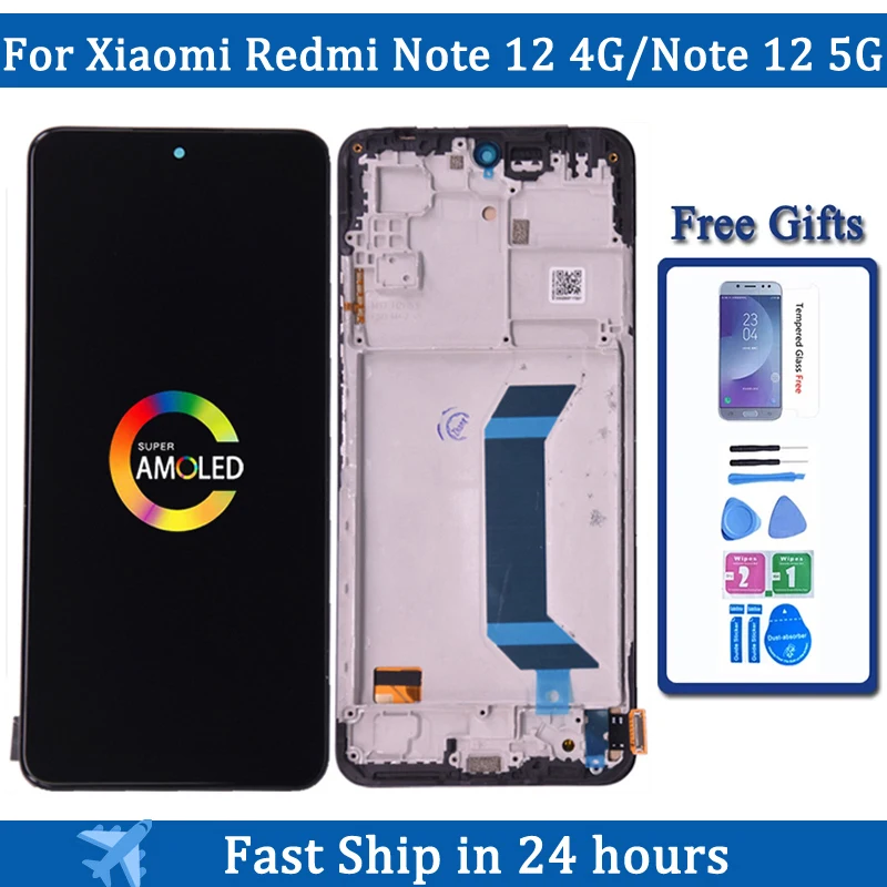 Для Xiaomi Redmi Note 12 4G 23021RAAEG 22111317 I ЖК-дисплей с ...