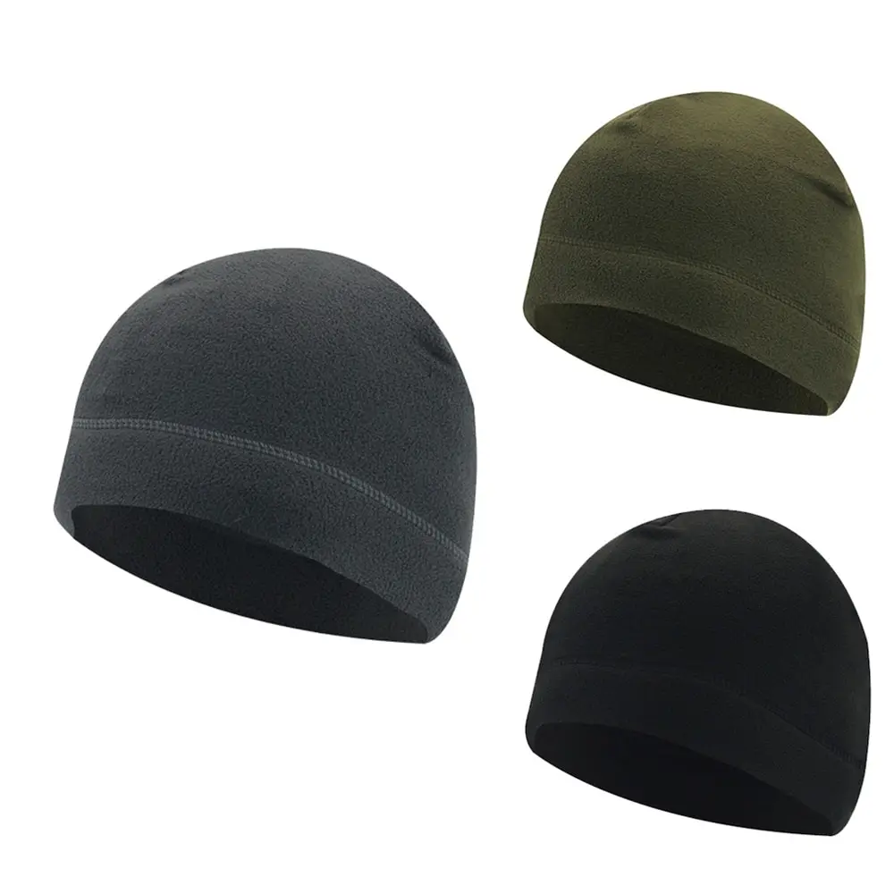 Зимняя шапка флисовая, цвет черный | AliExpress