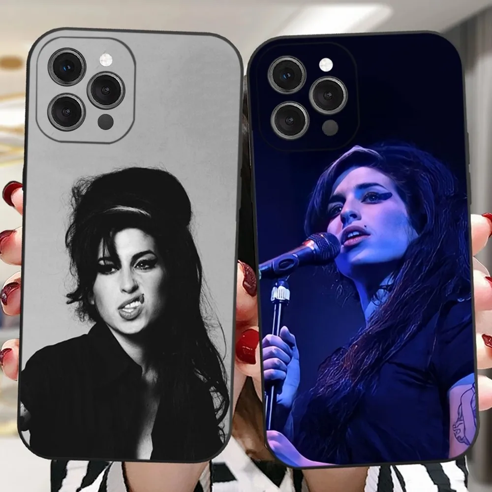Singer Amy Winehouse Phone Case For iPhone 16,15,14,13,12,11 Plus,Pro ...