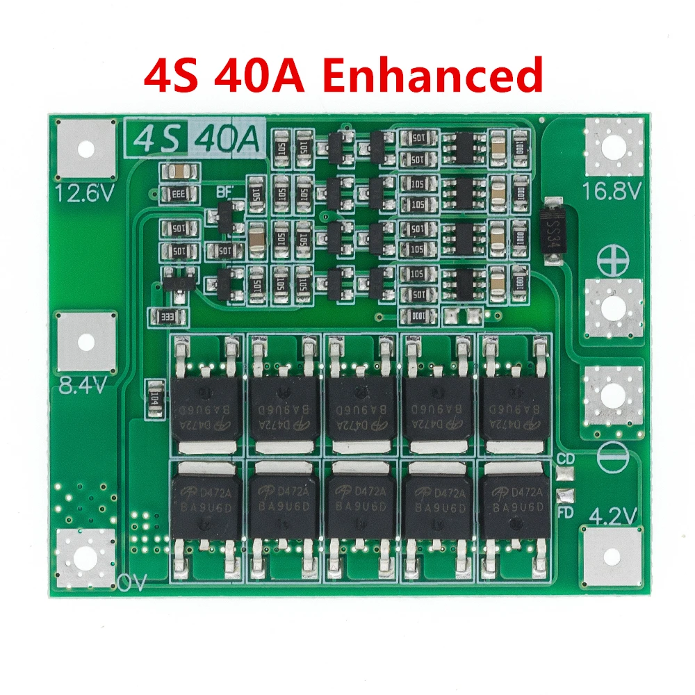 Bms 4s 40a схема подключения на 4 аккумулятора