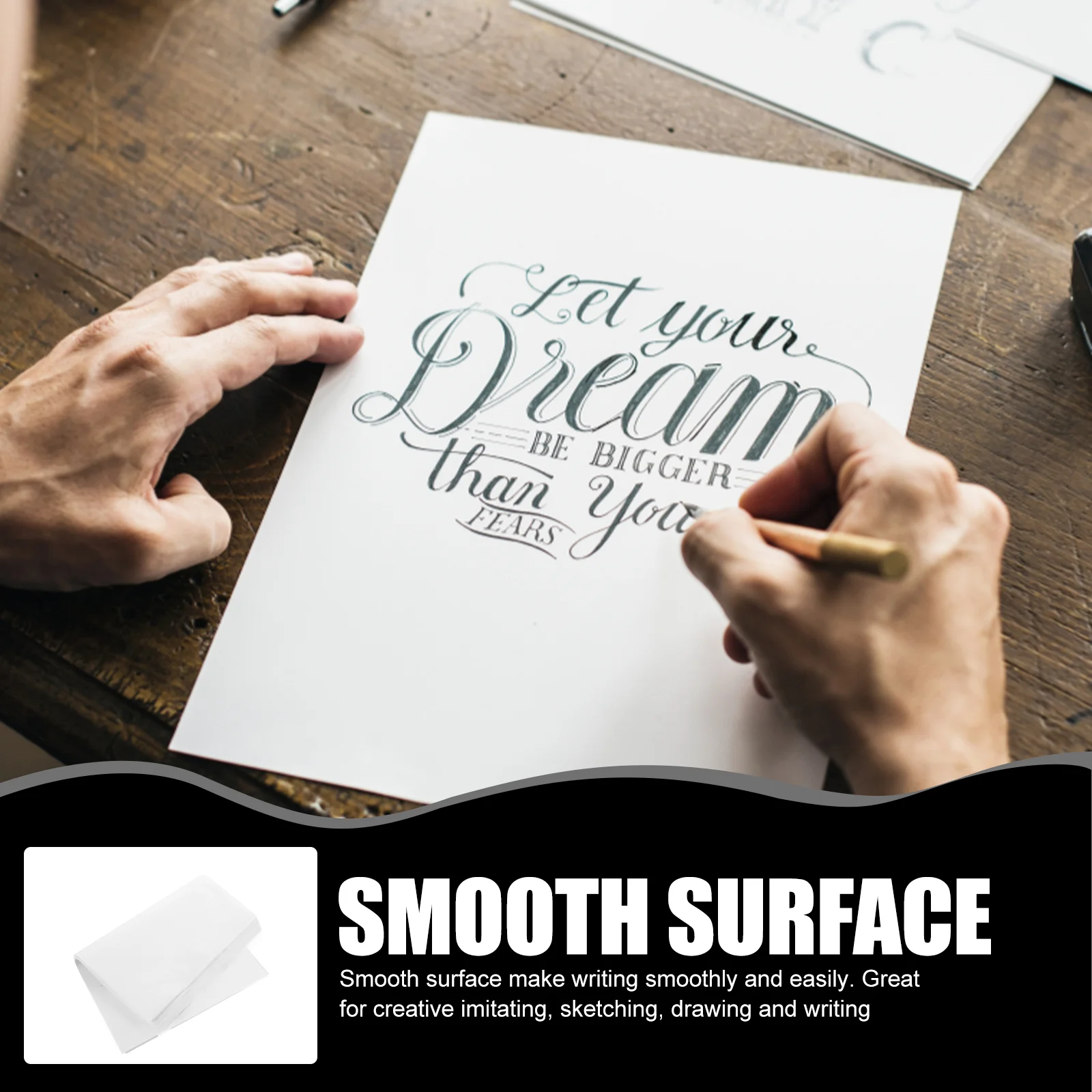 100 Sheets Copy Transparent Paper Clear Portable Sketching DIY Tracing ...