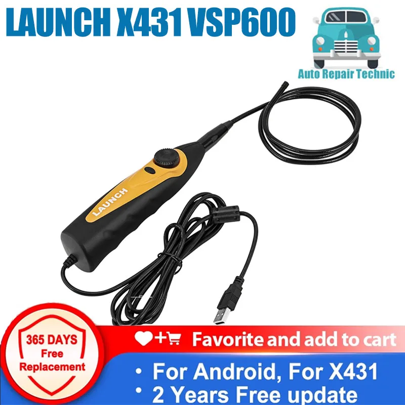 LAUNCH VSP600 видеоскоп камера эндоскоп зеркало для осмотра автомобиля ...