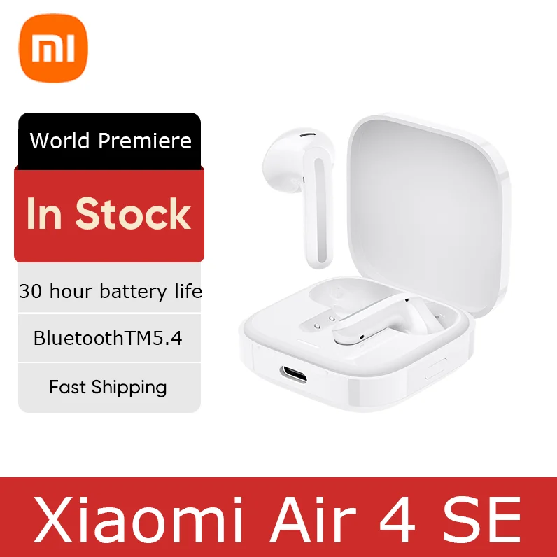 Беспроводные наушники Xiaomi Air 4 SE Bluetooth 5.4 с двумя микрофонами ...