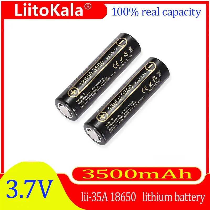 18650 LiitoKala lii-35A 3500mAh rechargeable lithium battery, suitable ...
