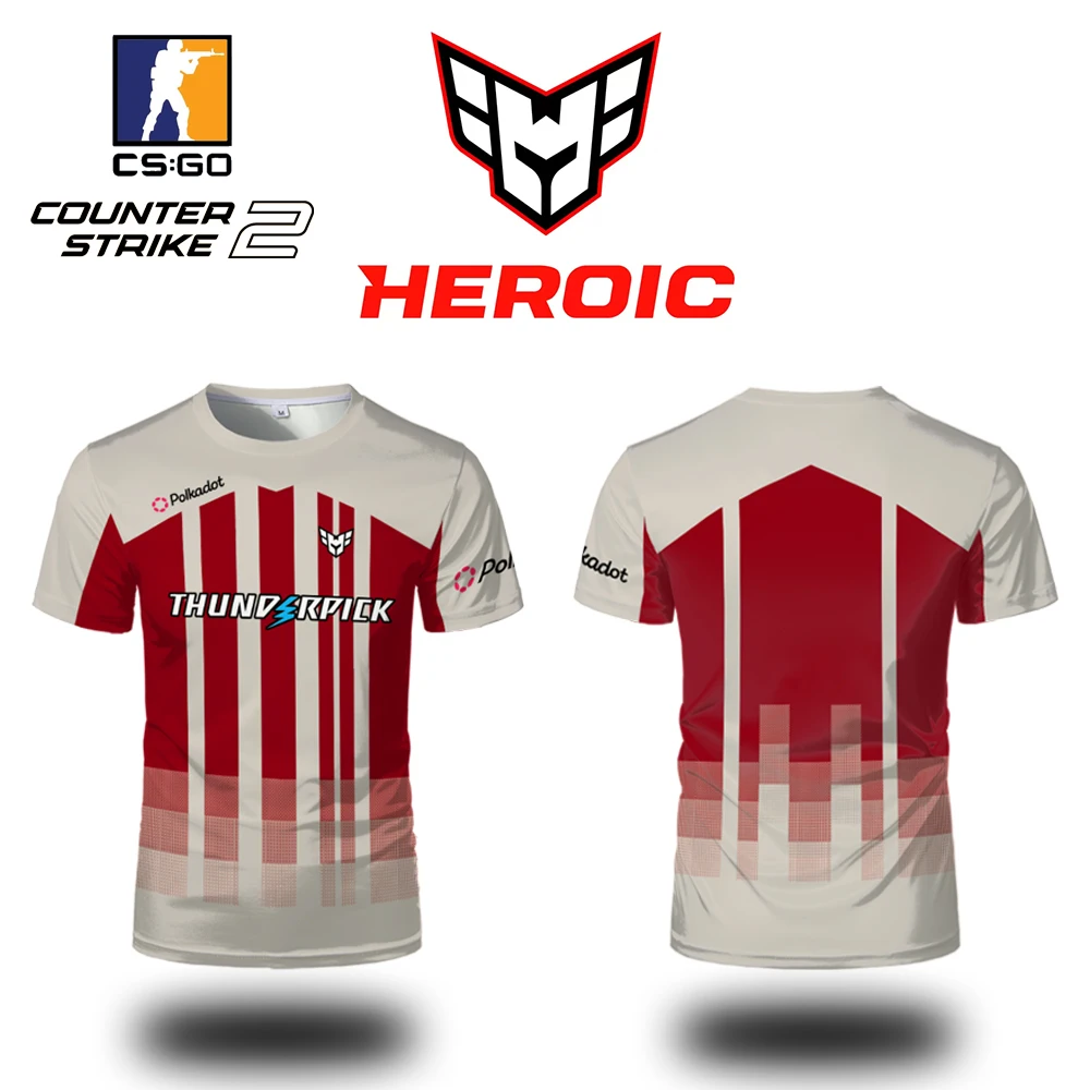 CS2 HEROIC Esports Club Новая униформа Летние дышащие трикотажные ...