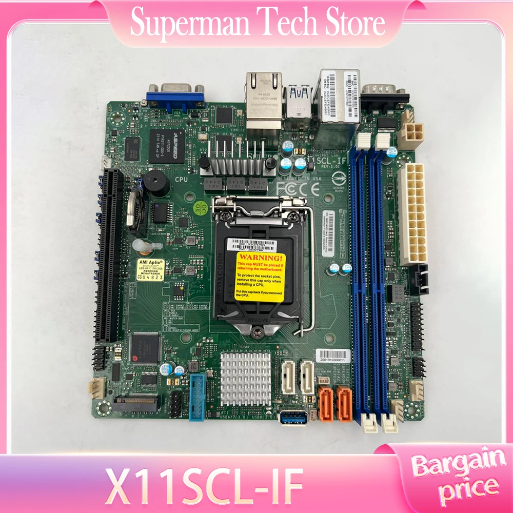 Материнская плата для сервера Supermicro X11SCL-IF Mini-ITX C242 LGA ...