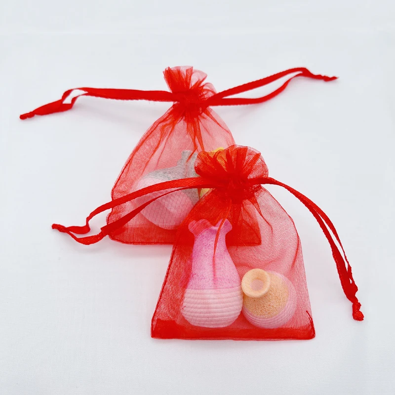 1000pcs Drawstring Sachet Pouch Red Gift Bag Transparent Organza Bag Red Organza Gift Bags Wedding Packing Jewelry Storage Bags AliExpress