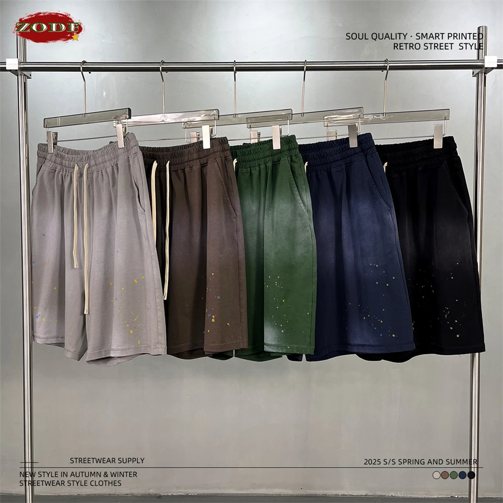 ZODF летние шорты из стираного хлопка с изображением обезьяны | AliExpress