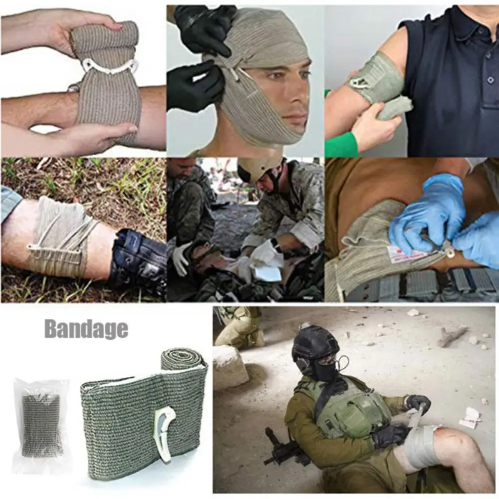 Care Combat Medic Survive Israeli Dressing Wrap Wound Battle Trauma ...