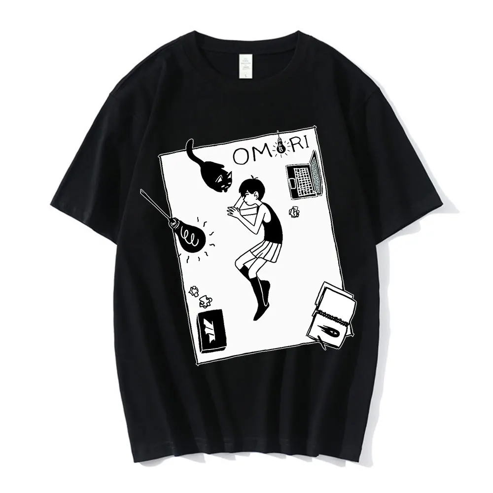 Omori Merch Omocat футболка | AliExpress