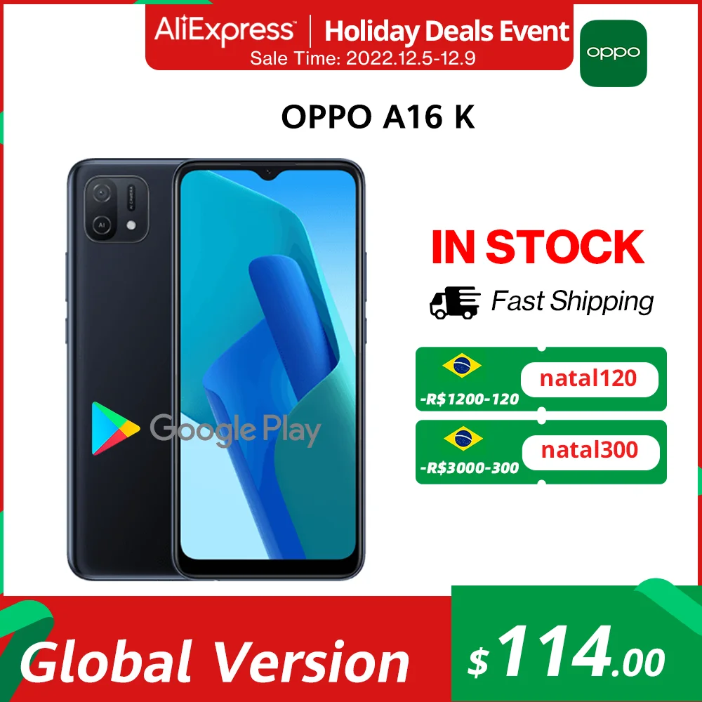 Oppo A16K - Full phone specifications