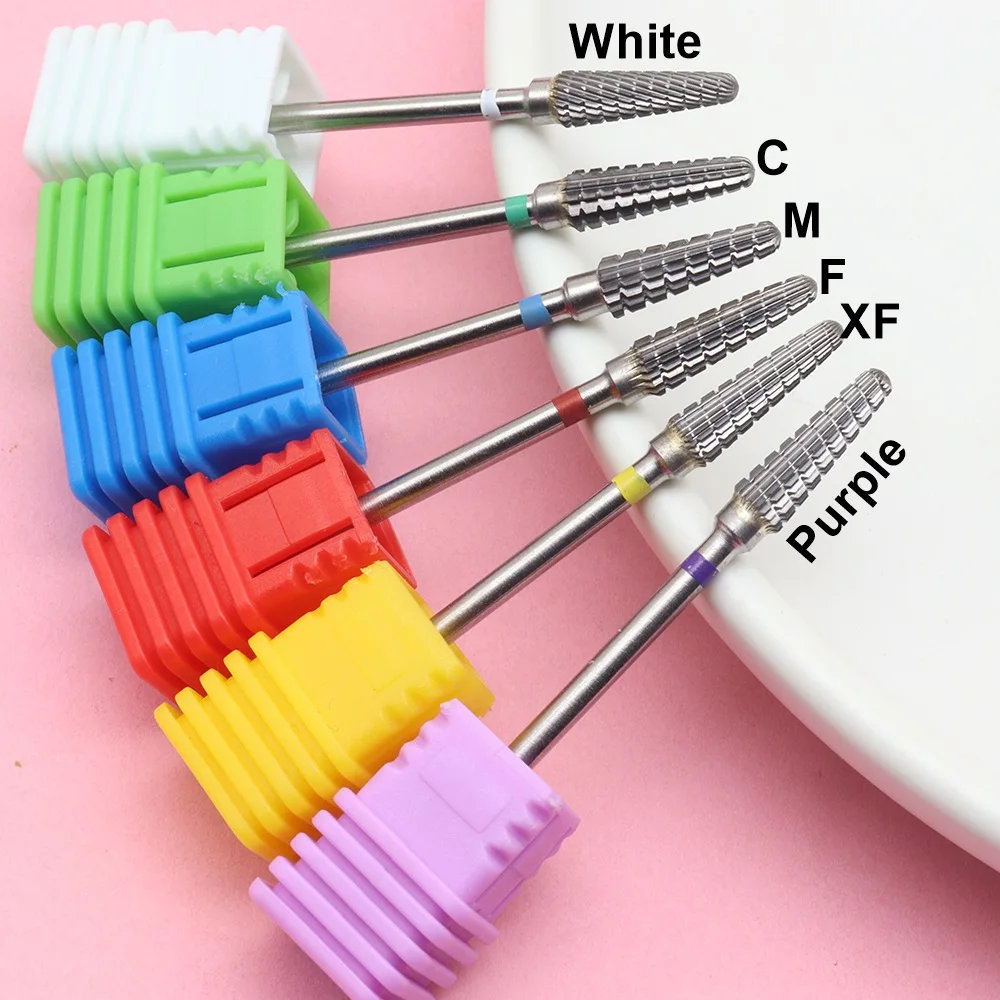 New L0414 carbide nail drill bit electric nail file drill bit carbide ...