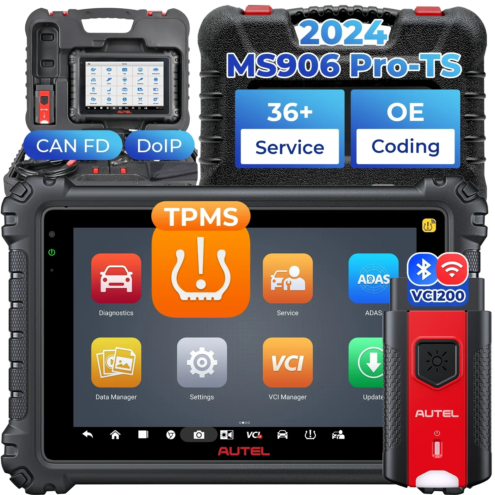 2024 Autel Maxysis Ms906 Pro-ts 906 Bt Ms908s Ms906ts Ms906pro-ts Obd2 ...