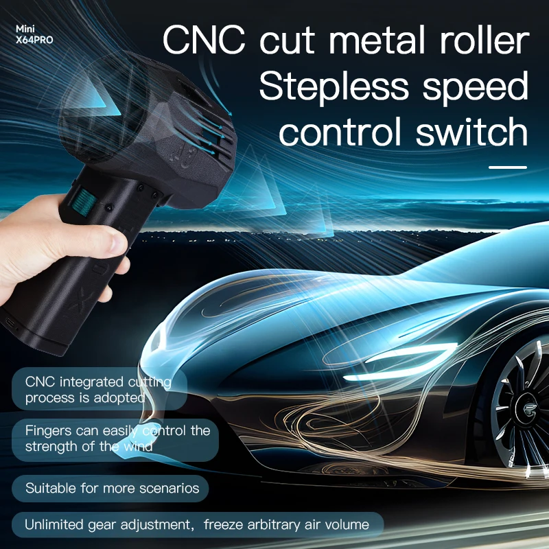 Mini X64 PRO Violent Автомобильный воздуходувка 750 Вт Ручной ...