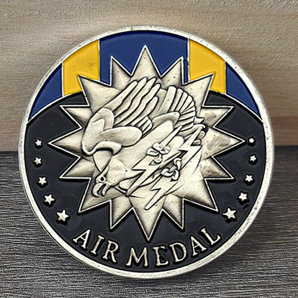 US Air Medal Aviation Flight Merit Commemorative Coin Honor Medal Badge ...