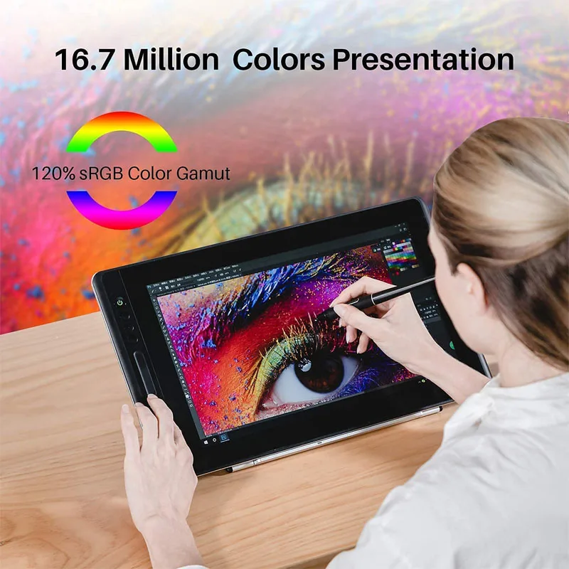 Графический монитор Huion Kamvas Pro 16, планшет для рисования, экран ...