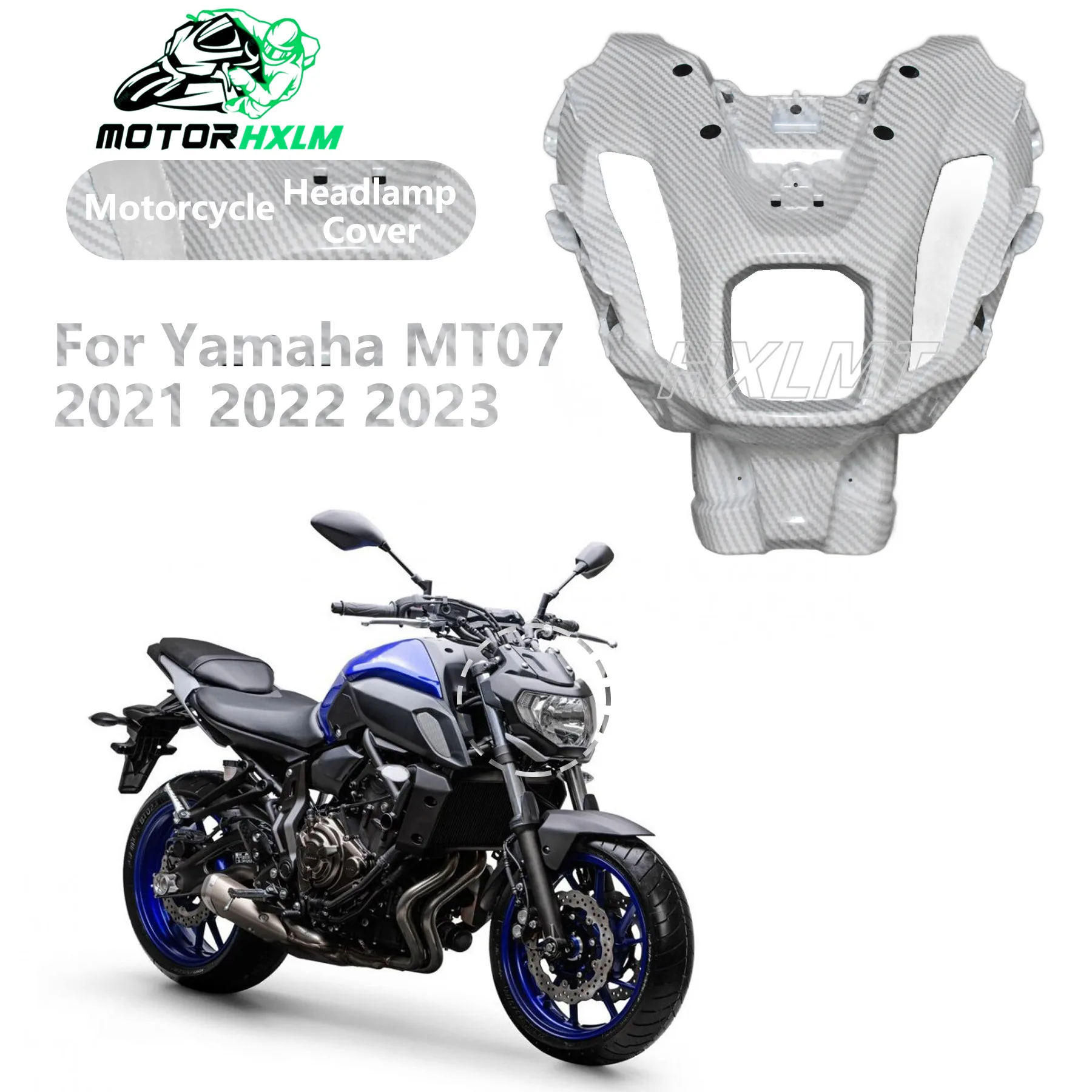 Fit for YAMAHA MT07 2021 2022 2023 Headlight Cover Protective Shell ...
