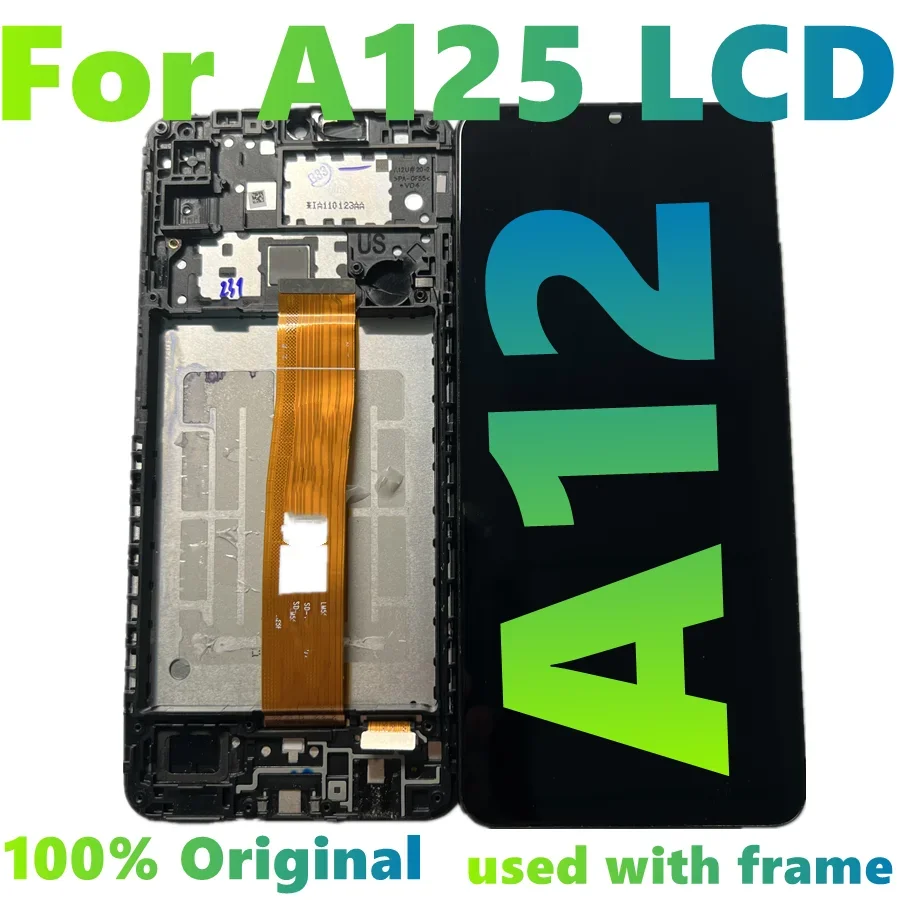 Оригинальный ЖК-дисплей для SM A12 A125F SM-A125F A125, дигитайзер сенсорного экрана для SM A12 ...